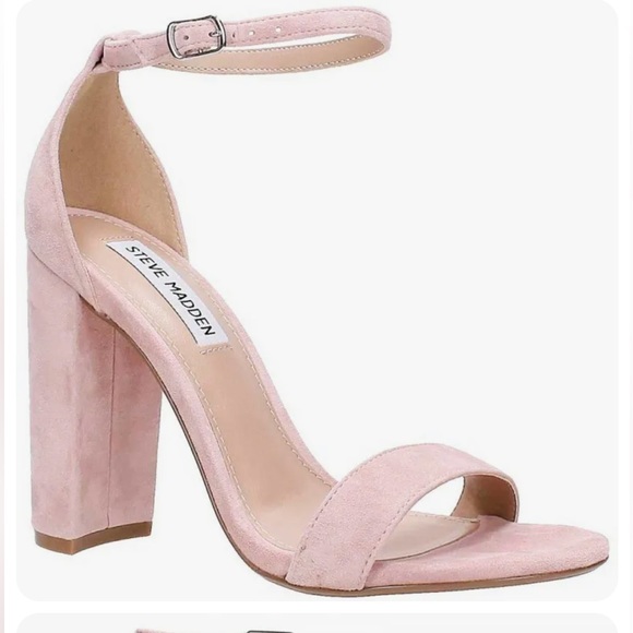 Steve Madden | Shoes | Steve Madden Carrson Suede Sandals Blush Pink ...